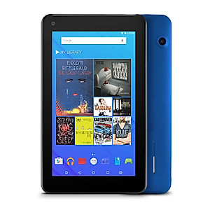 Ematic 7" HD 16GB Quad-Core Tablet with Android 5.1, Lollipop, Bluetooth, Dual Camera, (Blue)