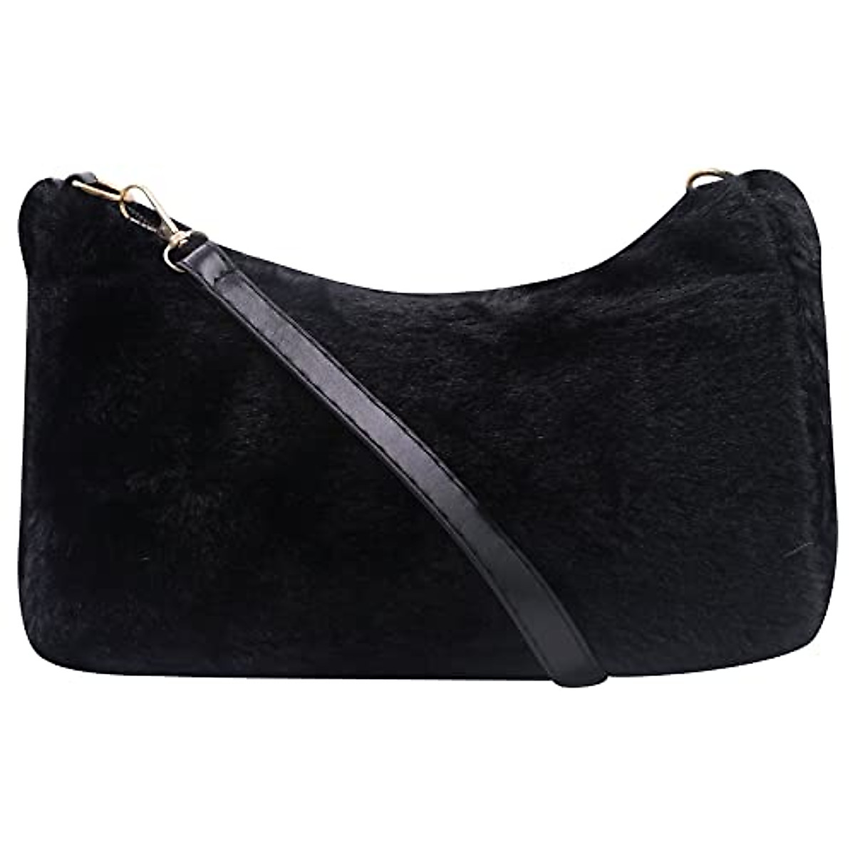 Women Girls Fluffy Shoulder Bag Y2K Tote Handbag Crossbody Clutch Purse Satchel Travel Bag