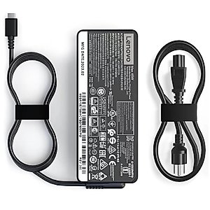 45Watt USB Type C AC Laptop Adapter Fit for Lenovo Chromebook C330 300e 100e 500e N23 Yoga, ThinkPad T480 T480s T580 Chromebook 2nd Gen MTK AST Type-C 20V 2.25A Laptop Power Charger (Lenovo 45W)