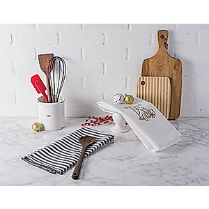 DII Christmas Tea Towels Decorative Kitchen Dish Towel Set, 18x28, Pop Fizz Clink!, 2 Piece