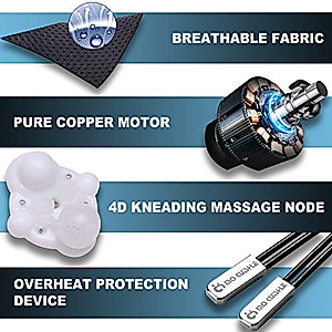 Back Massager, Neck Massager with Heat, Shiatsu Shoulder Massager, Gift for Women Men Mom Dad Her Him, Electric Deep Kneading Massager for Back Neck, Muscle Relief