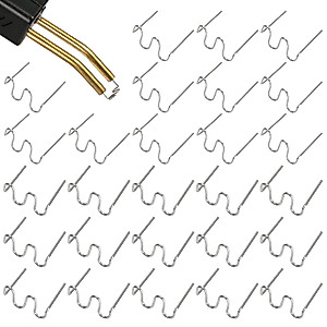 JMIATRY 2000 PCS Plastic Welding Hot Staples Stainless Steel 0.8mm 0.6mm Plastic Welder Staples Wave Shape Repair Kit for Plastic Welder Machine Car Bumper Dashboard Lamp Holder Repair
