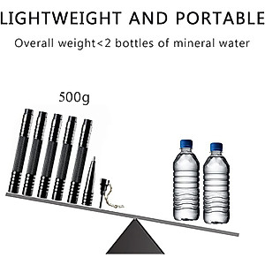 Trekking Poles, Multifunctional Aluminum Hiking stick with Compass, Adjustable Height, Tactical Trekking Poles for Hiking, Traveling, Camping, Mountaineering