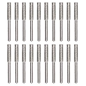 Hyuduo 20PCS Chainsaw Sharpener Burr Grinding Head Set for Efficient and Flexible Sharpening (4mm)