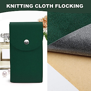 Removable Velvet Fabric Self Adhesive Felt Fabric Liner Green Velvet Drawer Liner for Jewelry Drawer Craft Felt Fabric Sheet Art & Craft Making 14.2" x 98"