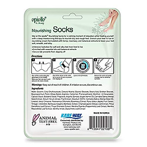 Epielle Nourishing Foot Masks - Hemp + Rosemary Extract for Deep Moisturizing 100% Vegan & Cruelty-Free (Socks 6pk), Beauty Gifts | Skincare Gifts | Skincare Party Favors. Stocking Stuffers!!