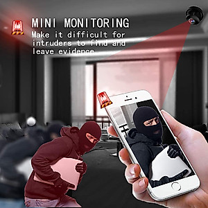 AOLANS Mini Camera 1080P Hidden Camera Indoor Home Security Camera Dimmable/Pet Camera/Nanny cam Security Home Monitor 30 Days Free Cloud Storage or Installation 64G Night Vision for iOS/Android