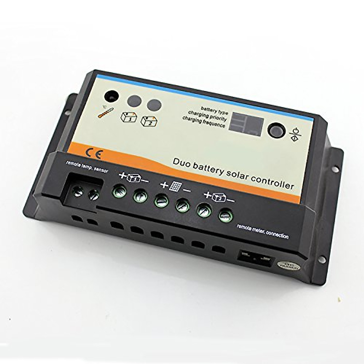 EPsolar Solar Charge Controller for Dual Battery 20A 12V/24V Auto Work for RVs Caravans and Boats etc Duo Battery Solar Charging System(20A)