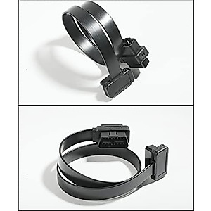 YAKEFLY OBD2 Extension Cable,OBD2 Splitter Extension Cable Adapter,16 Pin OBD II Flat Ribbon Extension 1x Male and 2X Female Extension Cable Adapter,Fits for Scan Tools, Diagnostic Reader