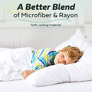 Mandarin Home Collection Ultra Soft Rayon Derived from Bamboo Plush Mattress Topper - Premium Mattress Pad - King