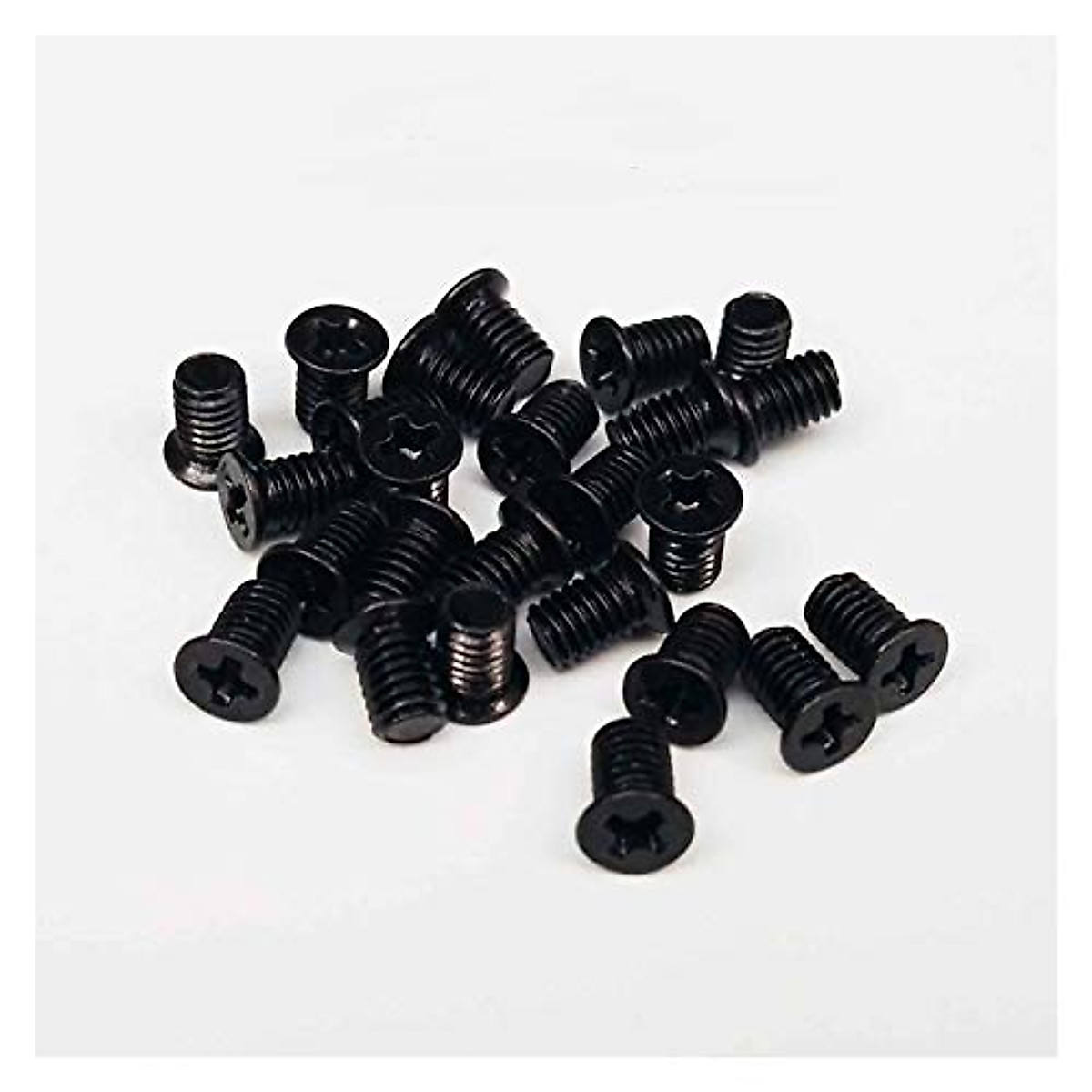 Durable Flexible 25pcs Screw Bolt Computer PC Case 2.5" 3.5" inch Hard Drive HDD Caddy Hot Swap Server Tray Mount Screw Flat Countersunk Bolt (Color : Black M3x4.8mm)