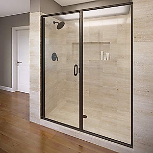 Basco 1/4 inch Shower Door Sweep Door and Panel (3/4" x 38-3/8") (Infinity), Clear