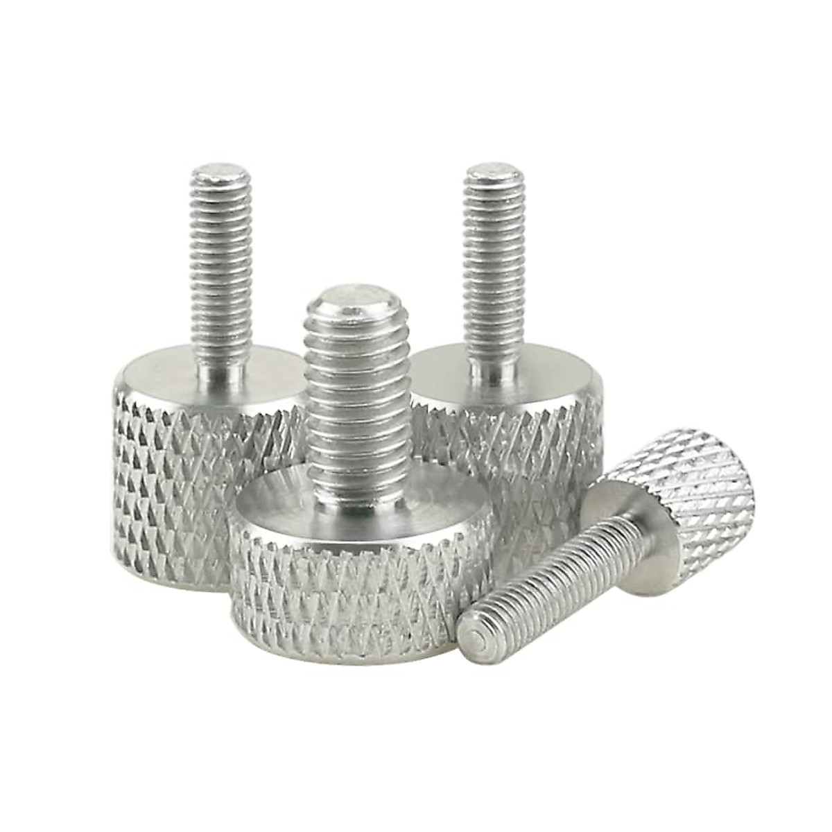 20 Pcs Aluminum knurling Fully Threaded Hand Twistscrew,for Motherboard Installation Etc.M4x8mm