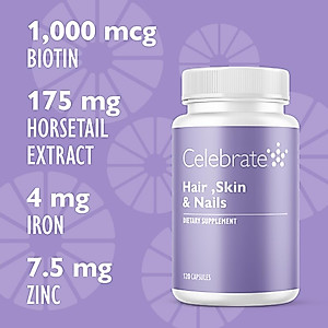 Celebrate Vitamins Hair, Skin and Nails - 120 Capsules