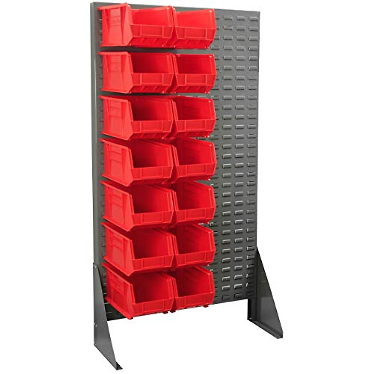 Akro-Mils 30661 Louvered Steel Single Sided Floor Rack Garage Organizer ...