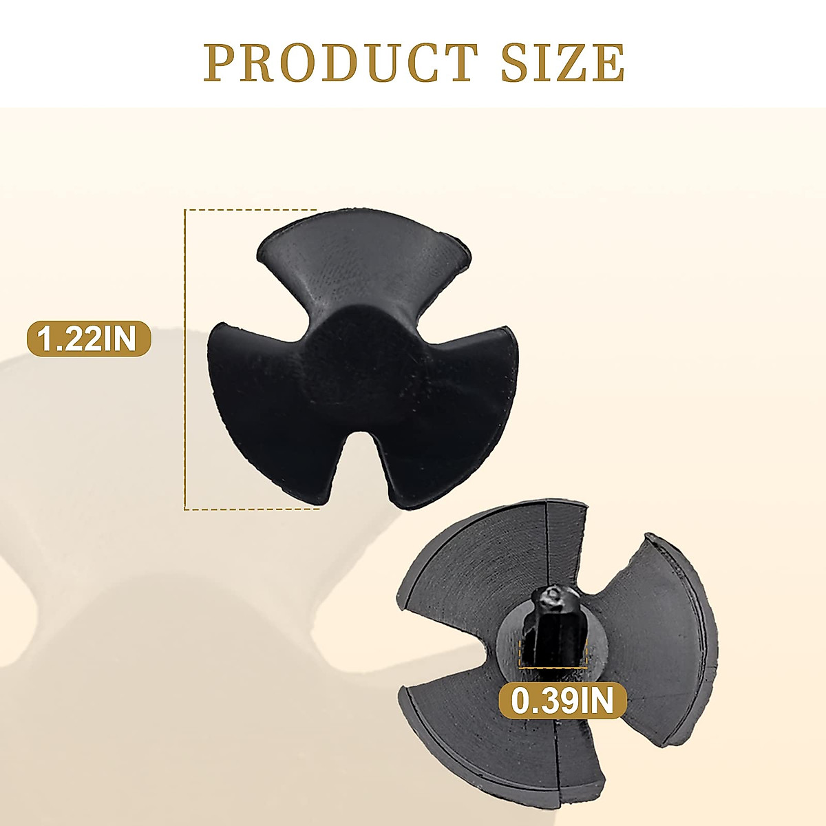 20Pcs Hood Insulation Retainers OEM 4878883AA Replace LH LHS Nylon Clip Plastic Retainers Fasteners Push Type Push Pin Screws Compatible with Chrysler, Jeep, Dodge, Ram