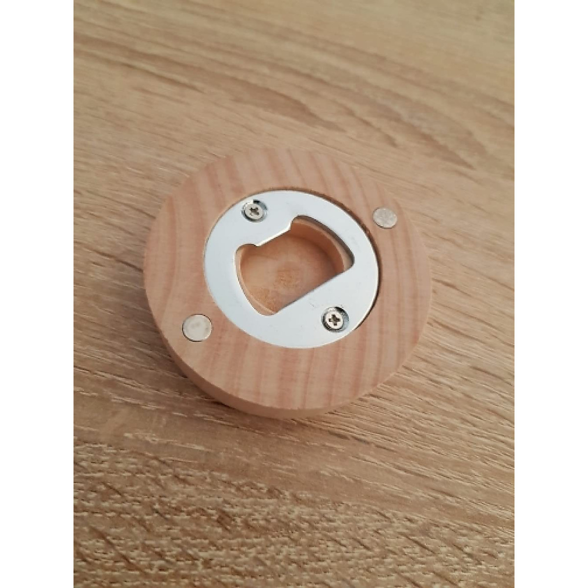 Personalized Wedding Favor Bottle Opener Fridge --Initial and Date Customization Beer Bottle Opener Funny Wooden Decoration (Magnet Wooden Magnetic Bottle Opener Party Favor Wedding Gift Souvenir,cu