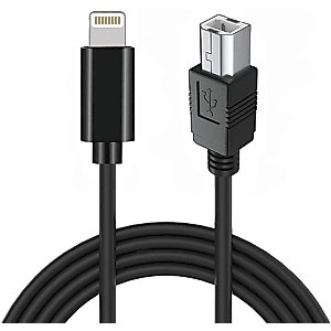 iPhone to USB B Midi Cable 5FT, Lightning to USB 2.0 Midi Interface Cord for iPhone, iPad, iPod to Midi Controller, Electronic Music Instrument, Midi Keyboard, Recording Audio Interface and More