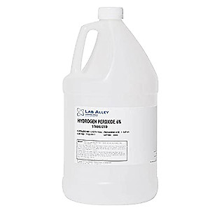 Hydrogen Peroxide 6% (Stabilized) Lab Grade, 4 x 1 Gallon Case