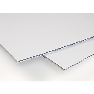 T-SIGN Corrugated Plastic Sheets Coroplast Sign Blank Board, 24 x36 Inches 3/16 Inches Thick for A-Frame Replacement Poster Sheets, 2 Pack White Blanks Sign