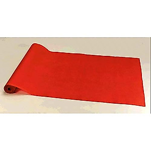 Amscan Stunning Red Fabric Floor Runner Decoration - 15' x 2' (1 Pc) - Perfect for Events, Parties, Celebrations