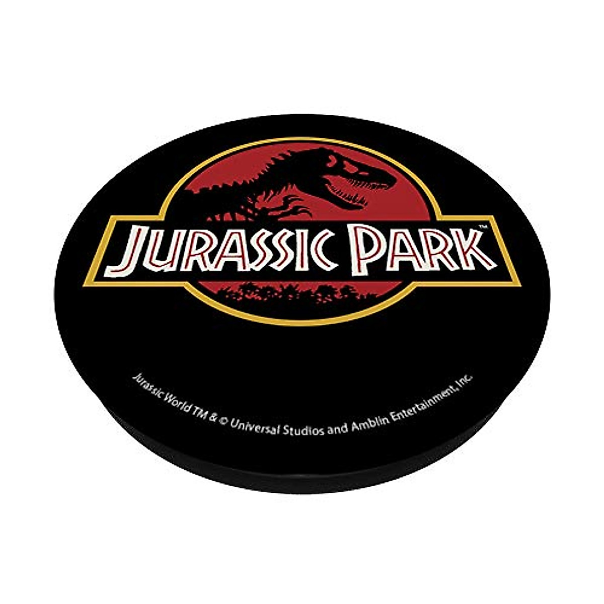 Jurassic Park Classic Logo T-Rex Skeleton PopSockets PopGrip: Swappable Grip for Phones & Tablets