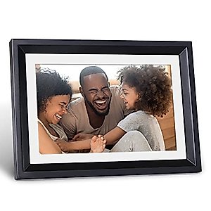 LOVCUBE Digital Picture Frame 10.1 inch WiFi Digital Photo Frame with HD Touch Screen Auto-Rotate Share Photos and Videos via App Anytime and Anywhere(Black)
