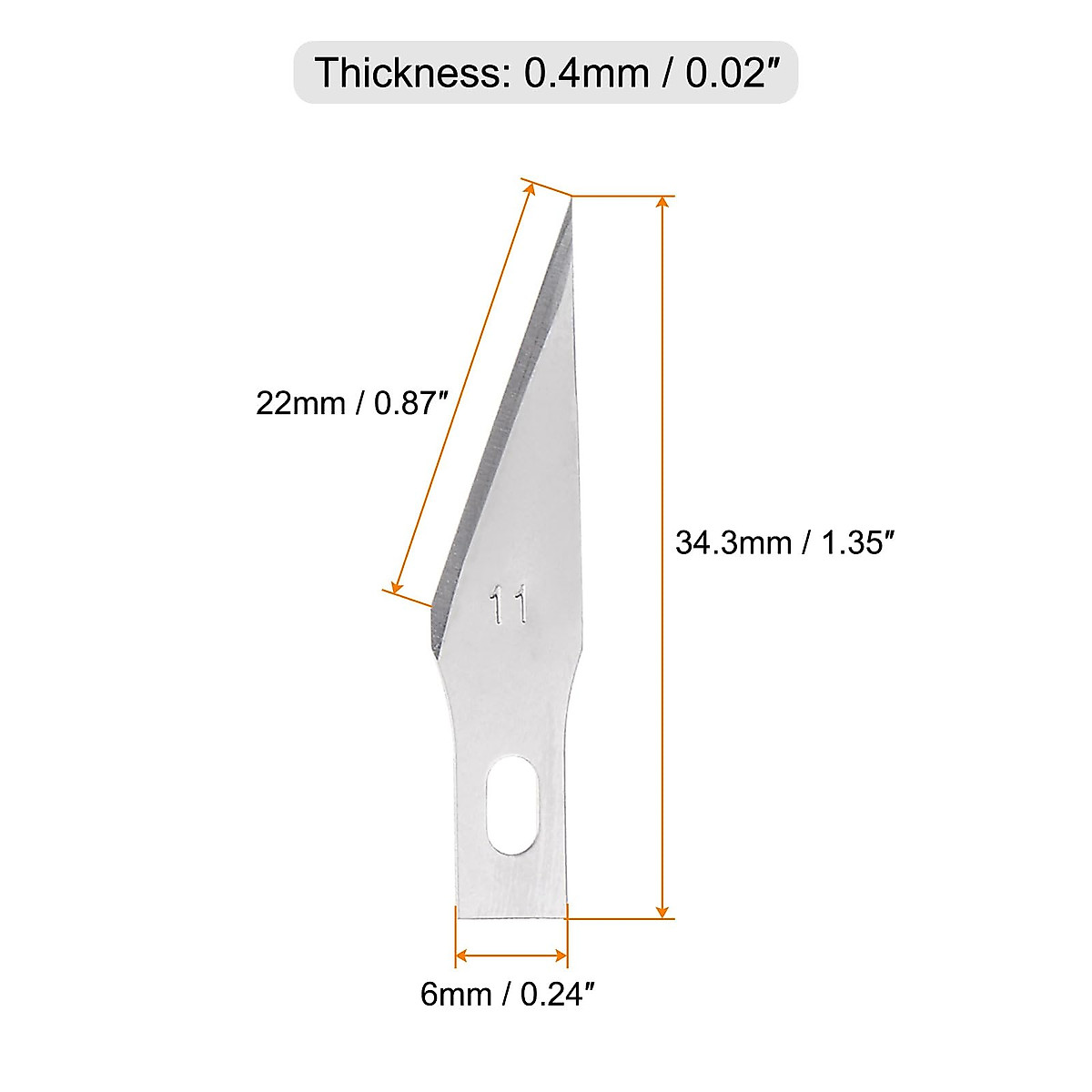 HARFINGTON 60pcs Exacto Knife Blades #11 Hobby Knife Replacement Blades Spare Precision Exacto Blades Hobby Knife Blade Refills for DIY, Art, Cutting, Carving, Scrapbooking, Stencil