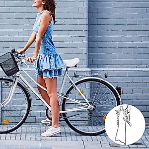 BESPORTBLE Bike Double Kickstand Adjustable,Center Mount Double Stand Folding Bicycle Stand Support Rear Mount for Mountain Bike Road Bike Bicycles Adult