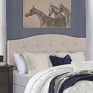 Hillsdale Provence Upholstered, Full/Queen Headboard Only, Light Beige