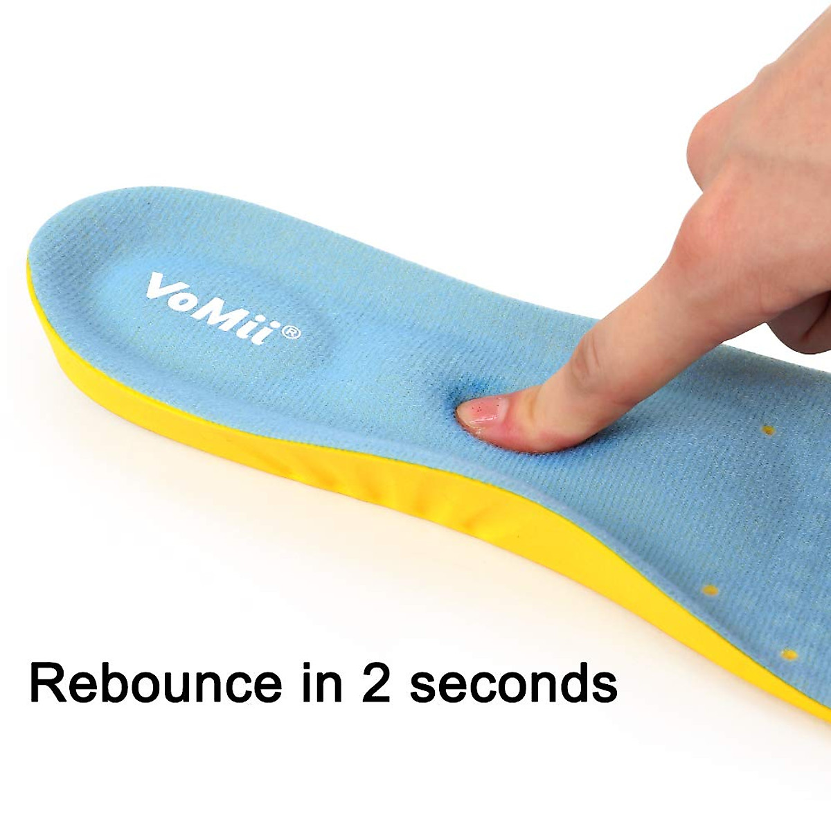 Shoe Insoles for Kids and Women, Memory Foam Insoles, Comfortable Sports Shoe Inserts for Shock Absorption and Relieve Foot Pain, Plantar Fasciitis Arch Support Insoles, S(Women 5-6/ Kids 2-5) Blue