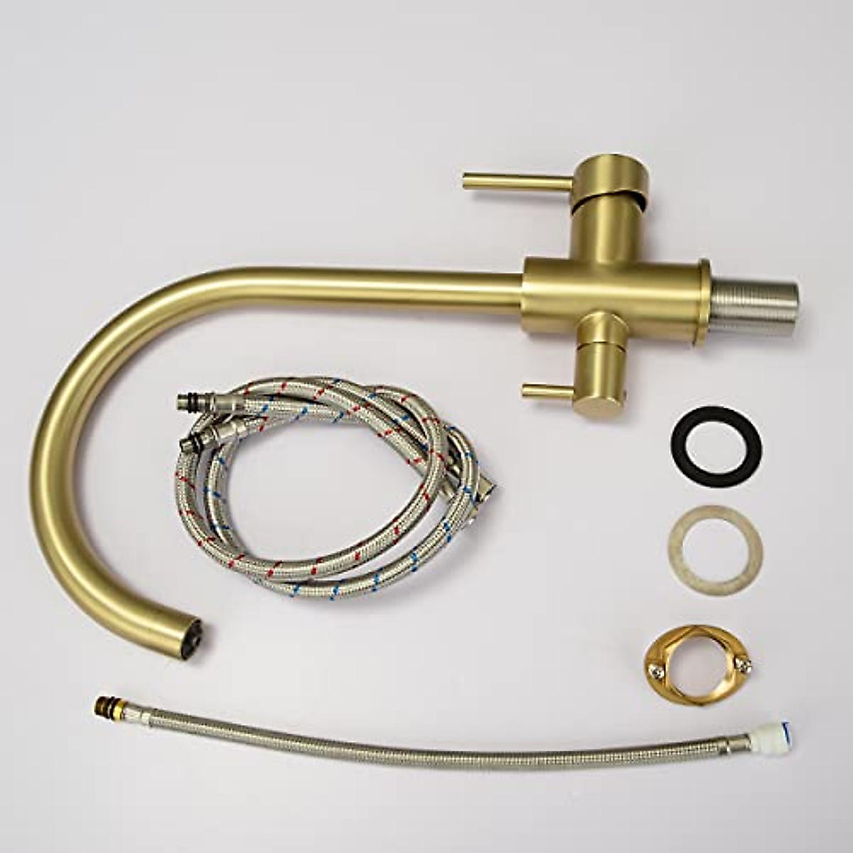 Techzm Tri Flow Water Filtration Kitchen Faucet 3 Way Water Filter Taps ...