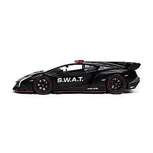 Jada Toys Hyperspec 1:24 Lamborghini Veneno S.W.A.T. Die-cast Car, Toys for Kids and Adults