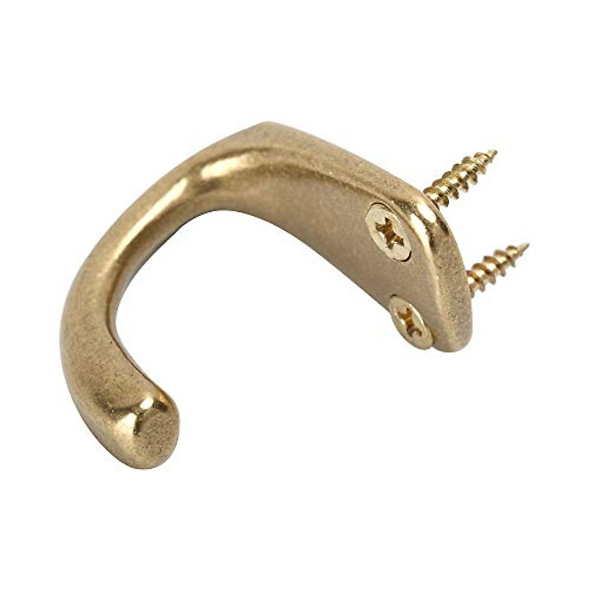 RZDEAL 3PCS Vintage Coat and Hat Hook Brass Classico Wall Hanging for Bath Stands Clothes Hangers Scarf Towel (Gold)