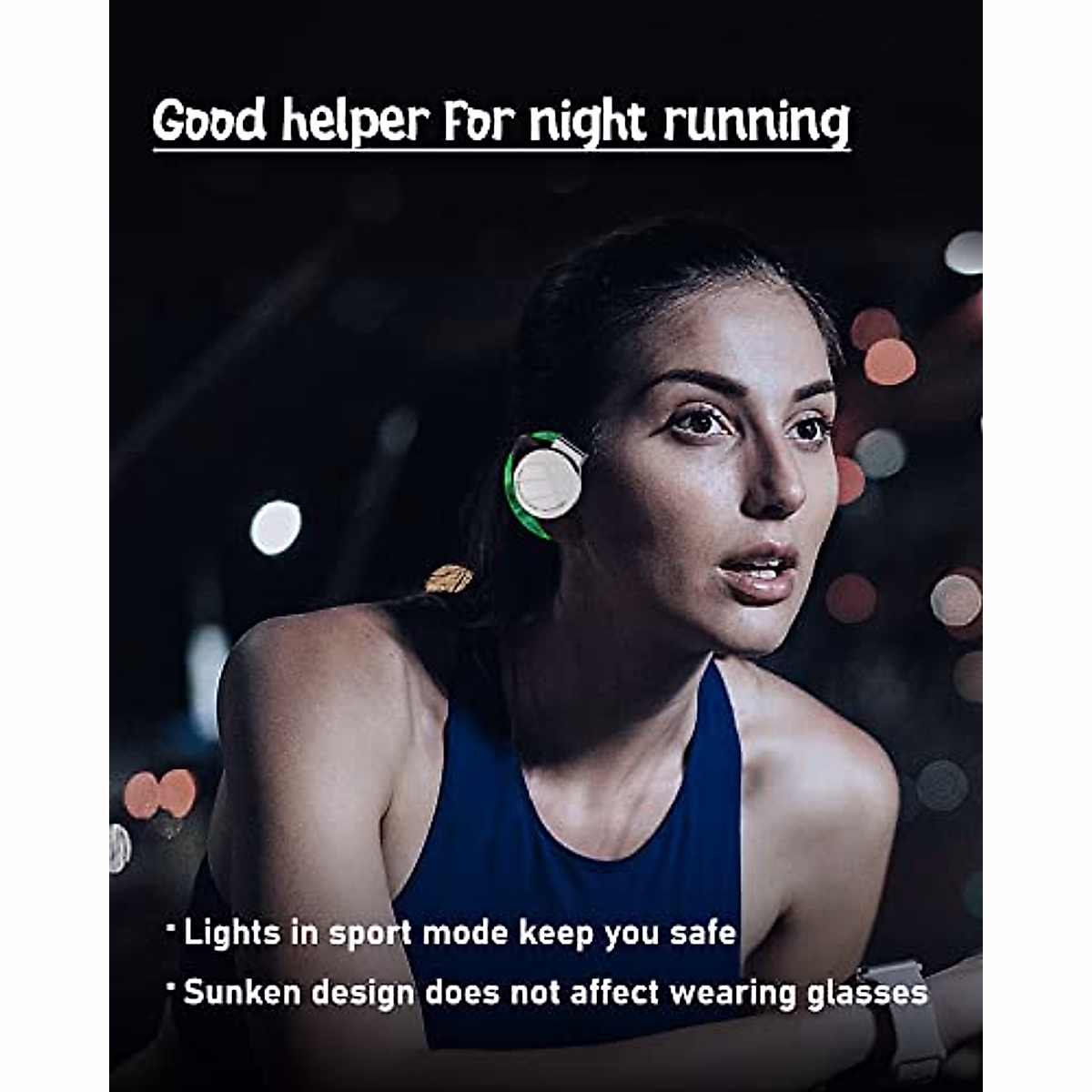 bluetooth headset open ear headphones bluetooth workout headphones wireless bluetooth earphones for sport IPX5 waterproof headphones noise cancelling headphones with microphones 13-Hours battery life