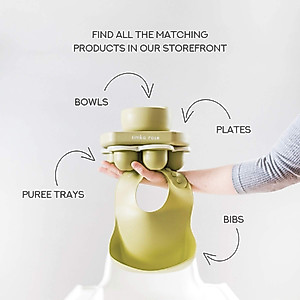 Simka Rose Baby Food Storage Containers - Freezer Safe Tray Silicone Baby Food Freezer Storage Tray Molds Breast Milk Freezer Tray - 2.5 Oz BPA Free with Clip-on Lid for homemade Purees & Breastmilk