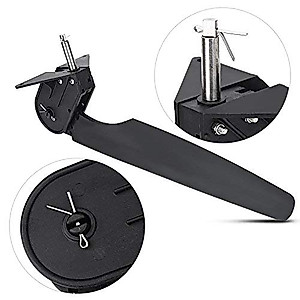 Kayak Canoe Rudder Foot Direction Control Tackle Kits Angling Boat Watercraft Recreation Water Sports Plastic Black