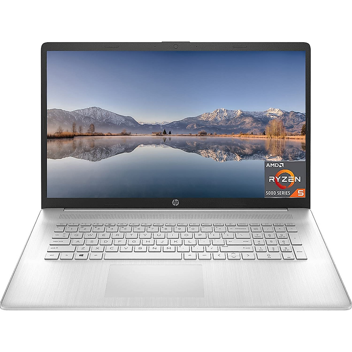 HP 2023 Newest 17 Laptop, 17.3" FHD IPS Display, AMD Ryzen 5 5500U (Beat i7-11370H), 16GB RAM, 1TB SSD, AMD Radeon Graphics, Bluetooth, Webcam, HDMI, Windows 11 Home in S Mode, Natural Silver