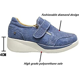 HINDOLA Women's Rhinestone Sneakers Arch Support Walking Fashion Casual Glitter Bling Shoes Wide Width Walking Shoes Black