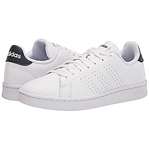 adidas mens Advantage Racquetball Shoe, White/Cloud White/Ink, 11 US
