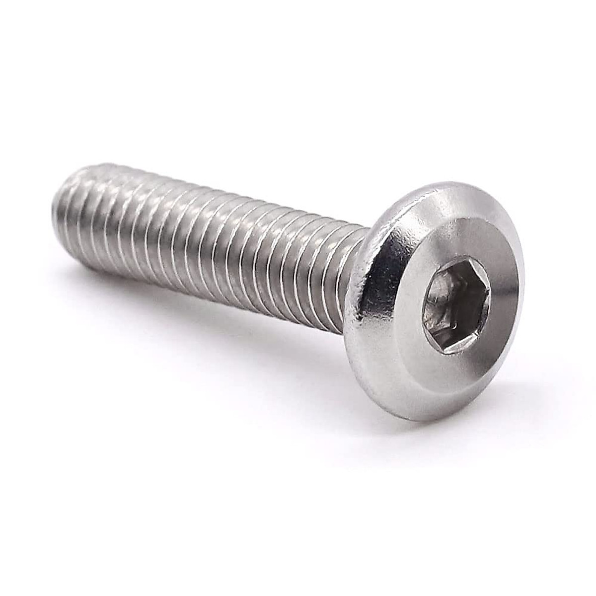 Glvaner 1/4"-20 x 1 Binding Screws Furniure Screws Connection Bolts, Socket Head Cap Screws 304 Stainless Steel Full Thread, 30 PCS