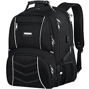 Lunch Backpack for Men, Insulated Cooler Bag Lunch Box Backpack, Extra Large Travel Laptop Backpack TSA Friendly RFID Durable Computer College School Bookbag with USB Port Women Fits 17.3 Inch Laptop