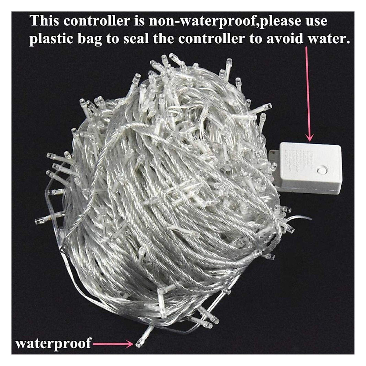 LIUPENGWEI Fairy String Lights，LED Rope Lights with 8 Lighting Modes, Perfect for Home, Garden, Bedroom, Christmas, Wedding, Party Decoration Lamp Garden Ghost Light