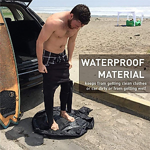 J&C Wetsuit Changing Mat Wetsuit Dry Bag Lightweight Waterproof Beach Surf Changing Mat for Kayak Diving Surf Beach Scuba (35inches/90cm)