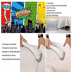 Superhero Super City Photography Backdrop Skyline Buildings Kids Boys Happy Birthday Party Banner Supplies Baby Shower Background Photo Studio Props 5x3ft Vinyl