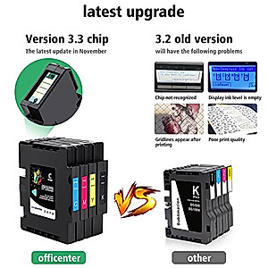 OFFICENTER Sublimation Ink Cartridge Compatible for Sawgrass Virtuoso SG500 SG1000 Printer(1*Magenta, 1*Black, 1*Cyan, 1*Yellow, 4-Pack)