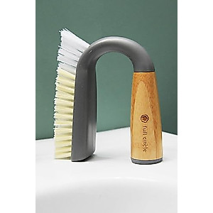 Full Circle Grunge Buster Grout & Tile Scrub Brush, Grey