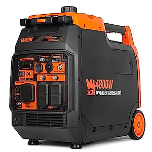 WEN 4800-Watt Portable Inverter Generator, Electric Start, RV-Ready, Quiet and Lightweight with Fuel Shut Off and CO Watchdog (56480iX)
