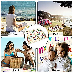 Foam Crawling Mat Baby Folding Play Mat Kids Reversible Extra Large Non Toxic Waterproof Infants Rug Toddler for Picnic Outdoor Playroom