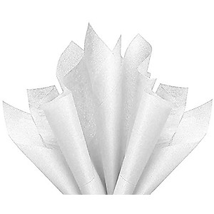 White Tissue Paper, Gift Bags, Packaging, Floral, Birthday, Holidays, Christmas, Halloween, and DIY Crafts (Lavender Scent)